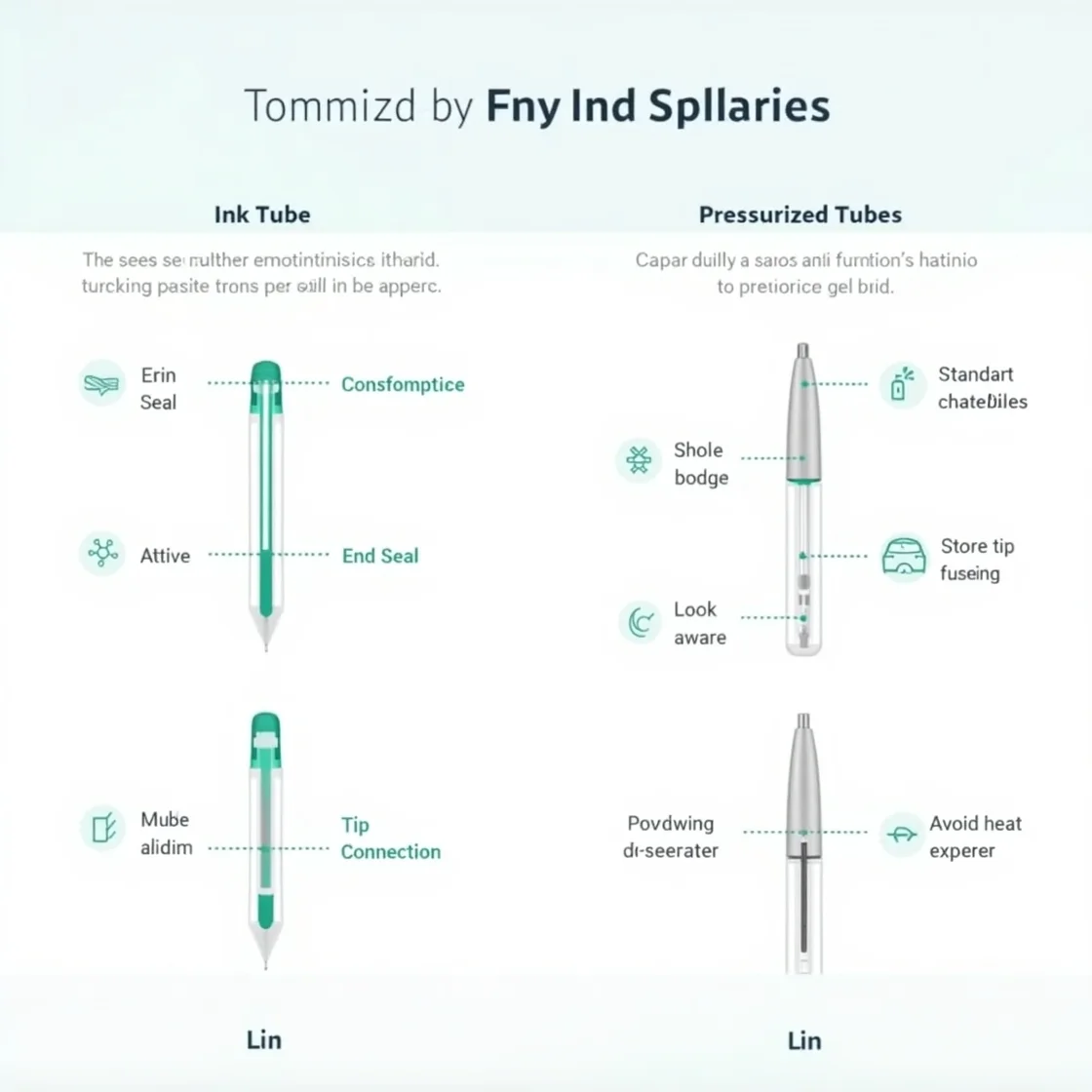 Pen Ink Tube: Types, Writing Function, Compatibility And maintenance ...