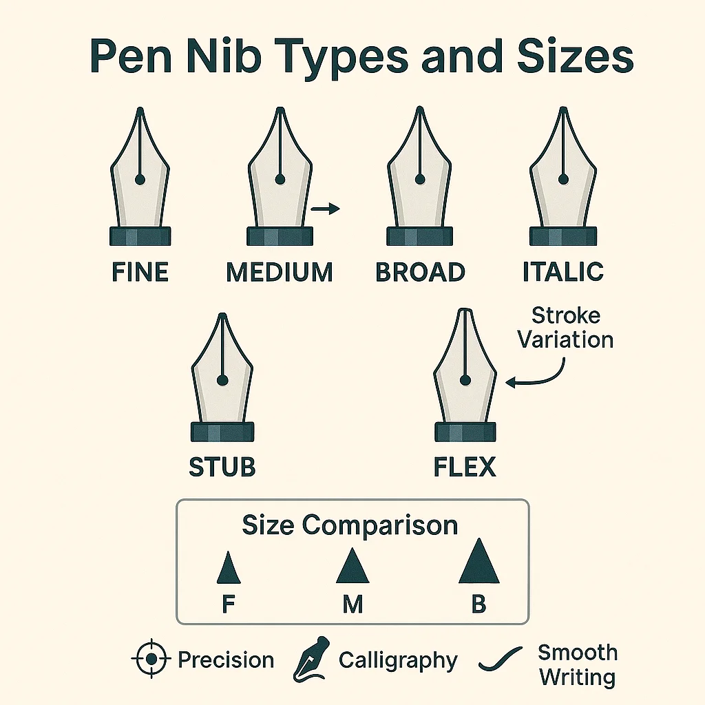 What Are Pen Nib Types, Functions, And Sizes?